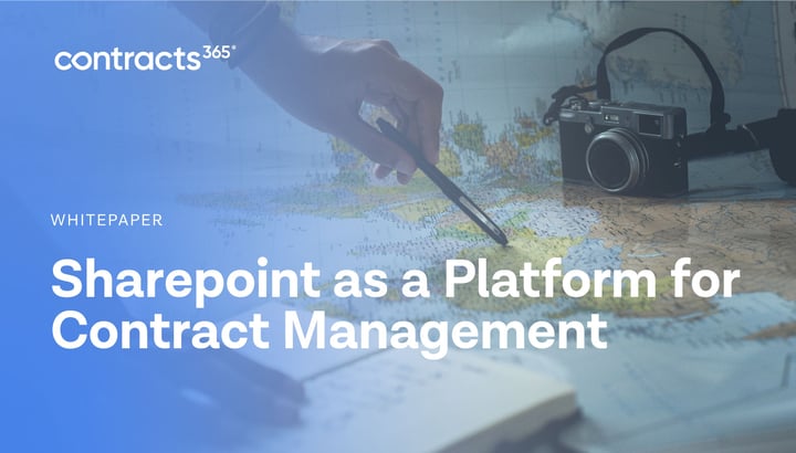 Request E-Book SharePoint as a Platform for Contract Management | Contracts 365