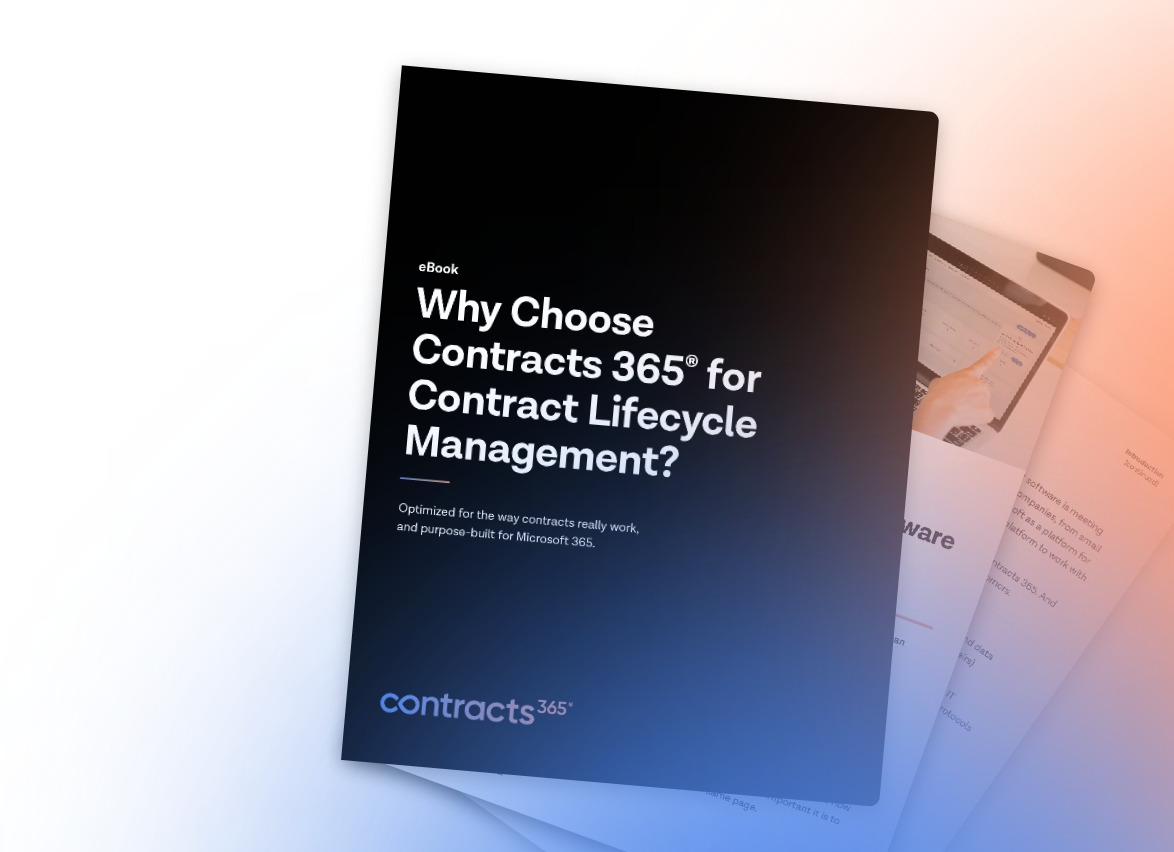 Contracts 365 | Explore Contract Management Software Features